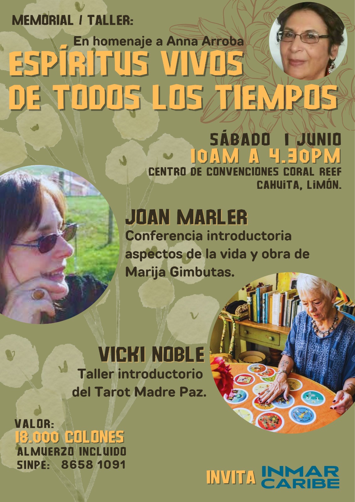 Junio 1, 2024 - "Espíritus Vivos de Todos los Tiempos" Conferencia de Joan Marler y Taller de ...